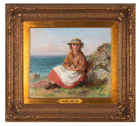 George Augustus Holmes | Rest by the Sea | MutualArt