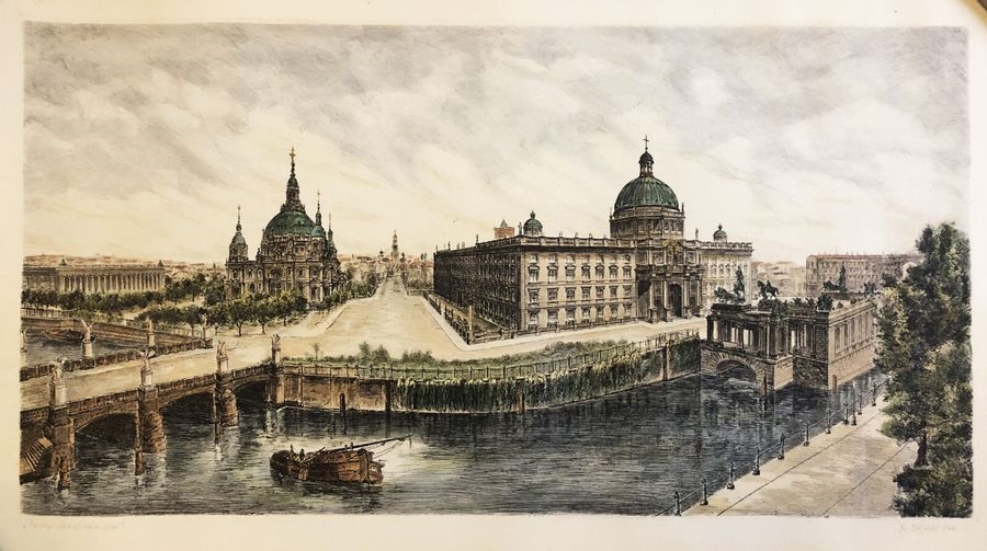 Karl Zwicker | GERMANY - [VIEW OF BERLIN]. Etching engraved by Karl ...