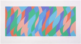 Bridget Riley | Shadow Rhythm (1989) | MutualArt