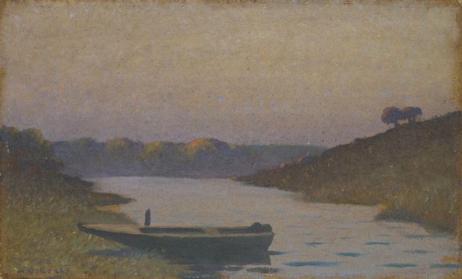 Alphonse Osbert | Boat Oil on panel (1936) | MutualArt