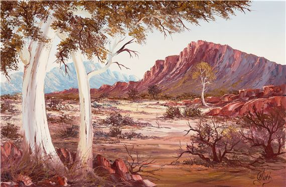 Henk Guth | The River Gums in the Macdonnell Ranges | MutualArt