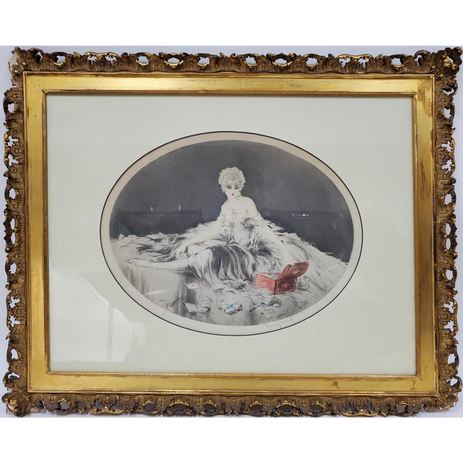 Louis Icart | Louis Icart Art Deco Original Signed Etching | MutualArt