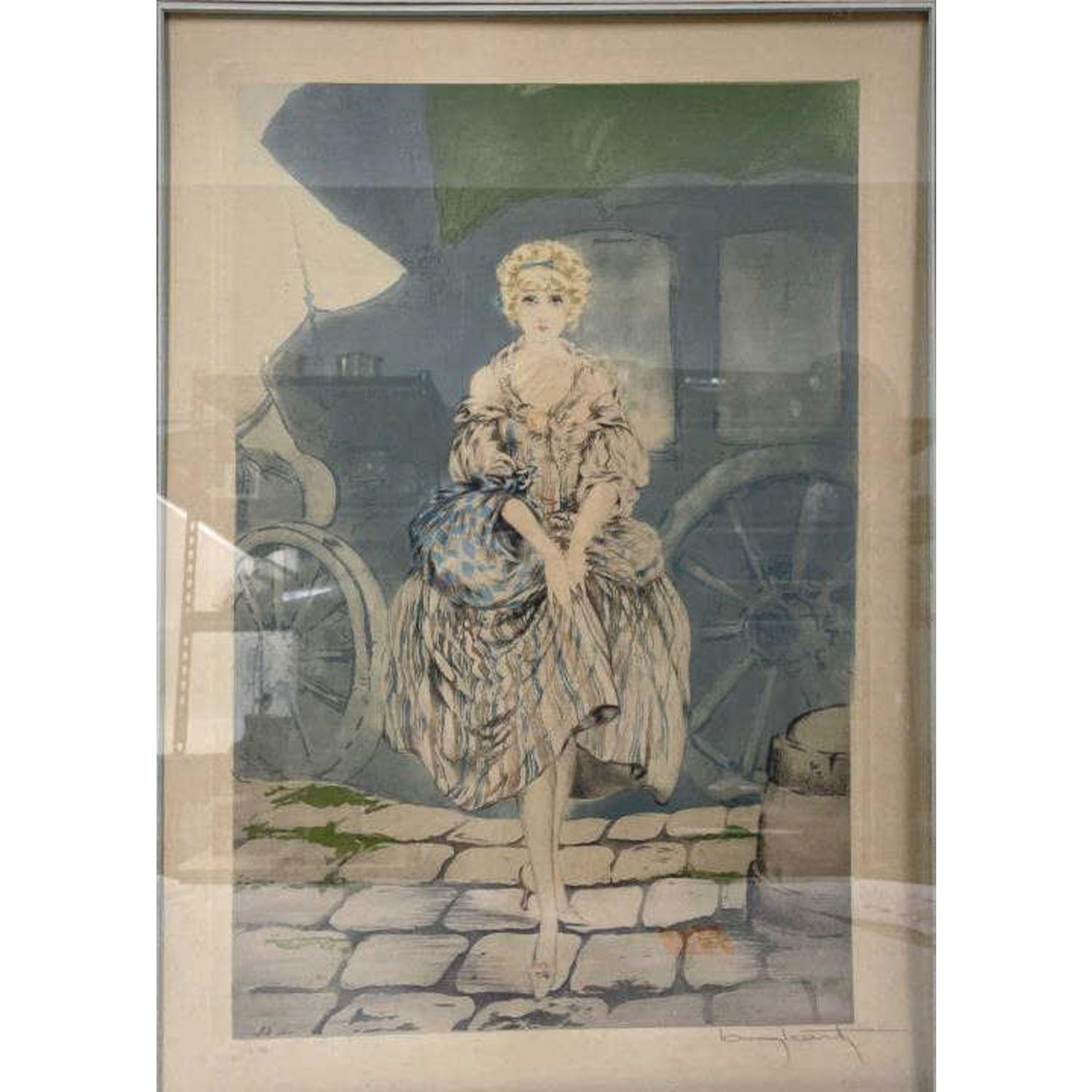 Louis Icart | Louis Icart Art Deco Signed & Numbered Etching | MutualArt