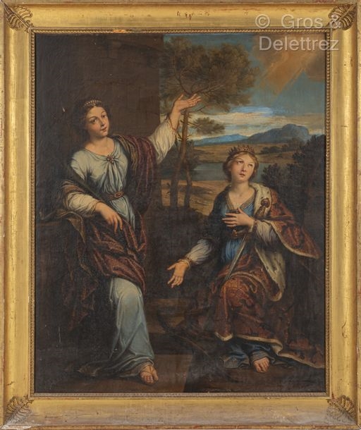 Nicolas Colombel | Saint Catherine of Alexandria and another martyr ...