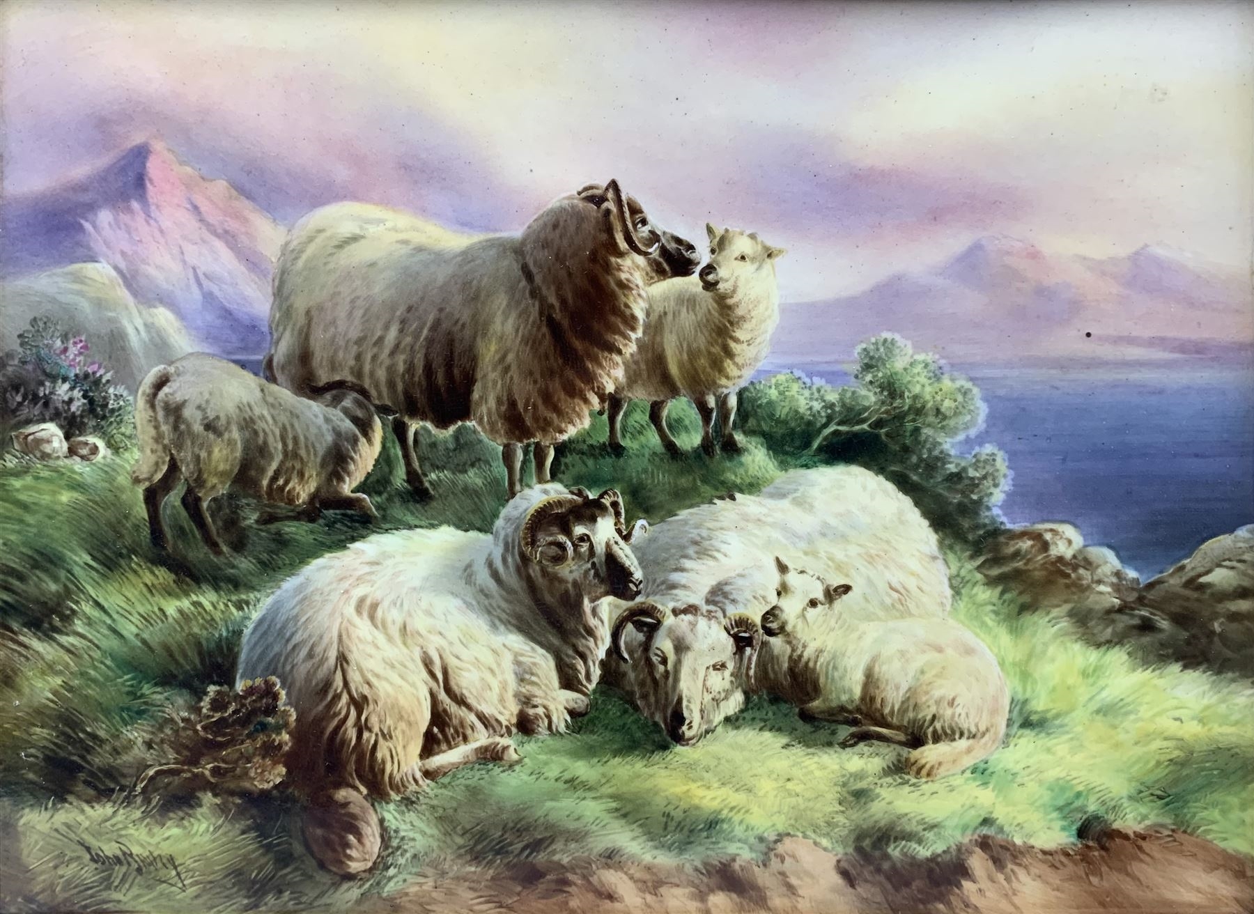 John William Bailey | Pair of rectangular porcelain panels by John ...