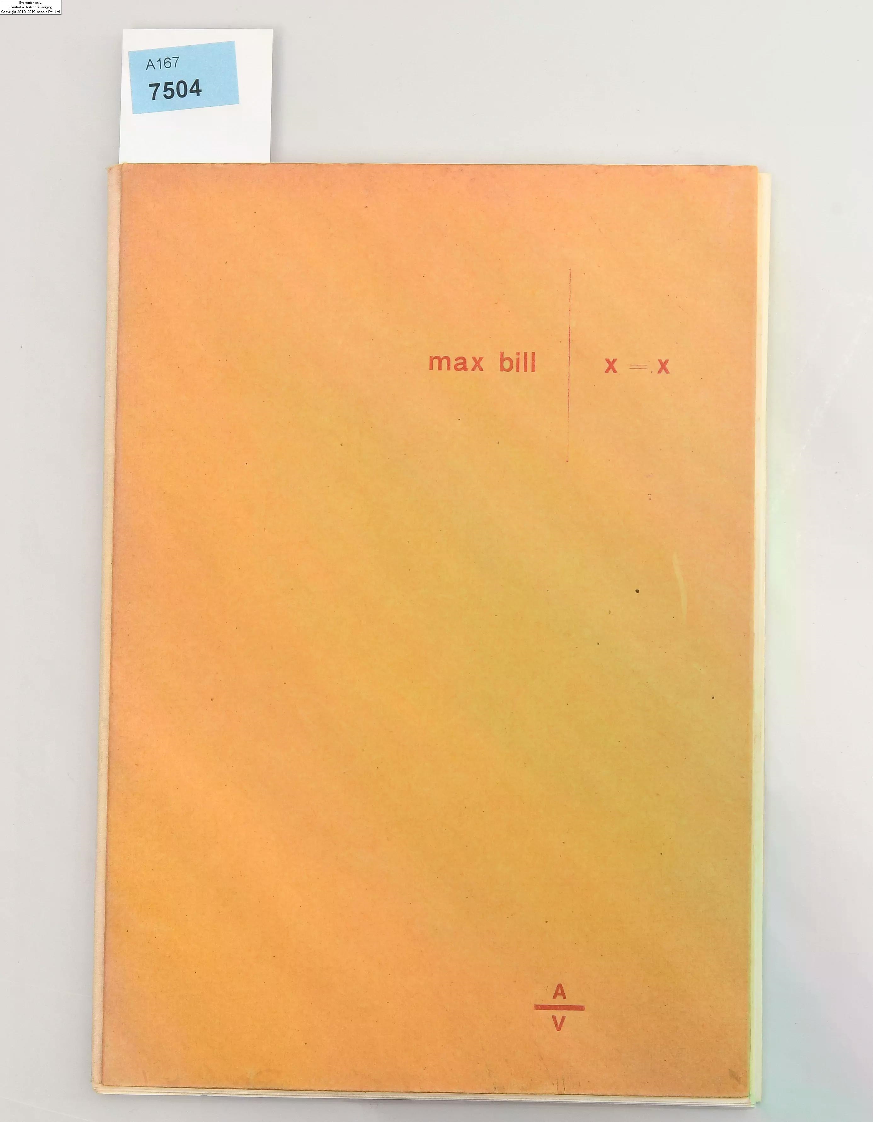 Max Bill | Mit 10 Tafeln nach Zeichnungen von Max Bill (1908 - 1994) | MutualArt