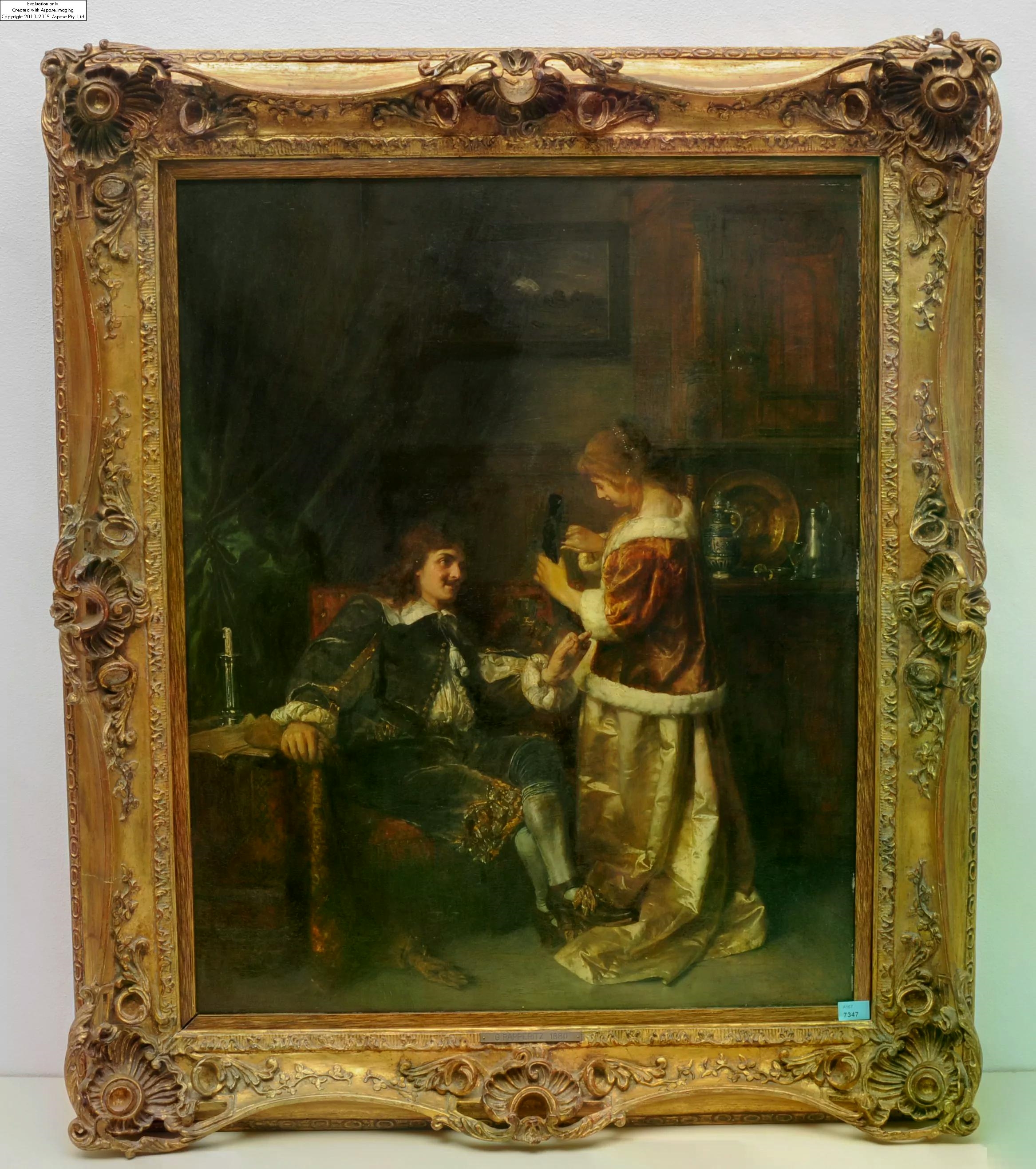 Georg Papperitz | Portrait of Freiin Olga Charlotte Emma Wilhelmine ...