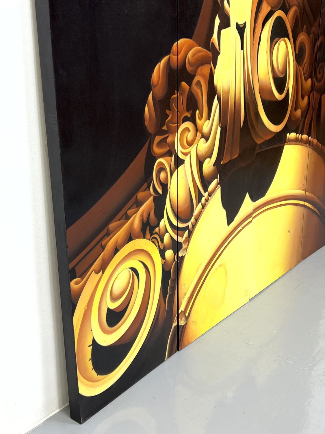 Robert Contois | Monumental Robert Contois Quadriptych Oil Painting ...