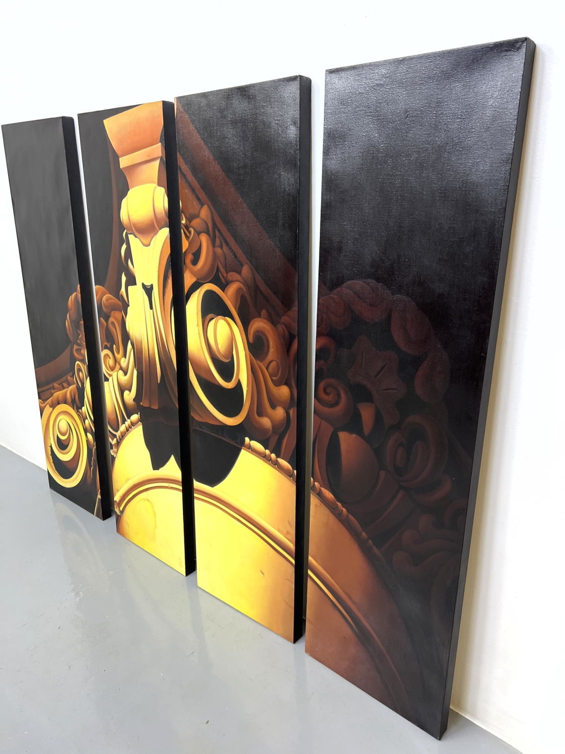 Robert Contois | Monumental Robert Contois Quadriptych Oil Painting ...