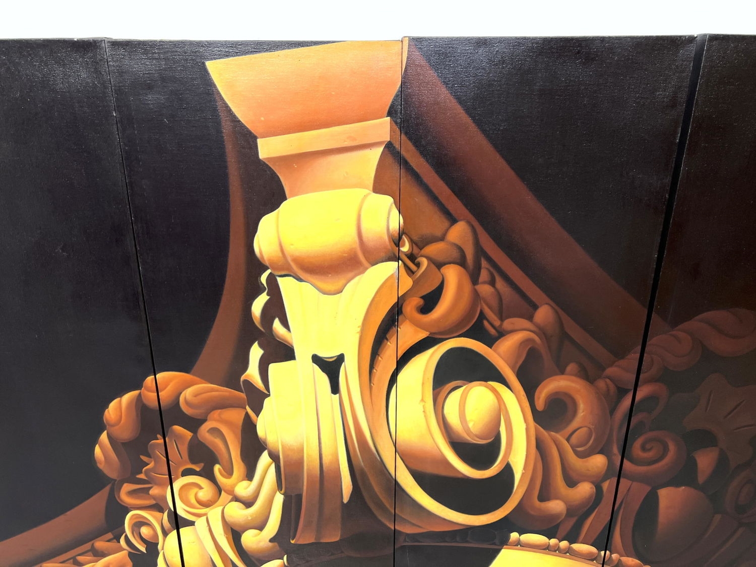 Robert Contois | Monumental Robert Contois Quadriptych Oil Painting ...