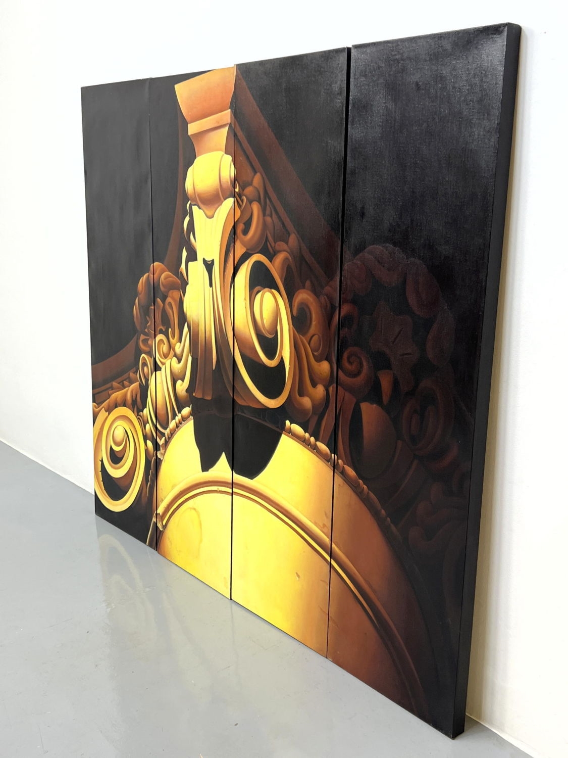 Robert Contois | Monumental Robert Contois Quadriptych Oil Painting ...