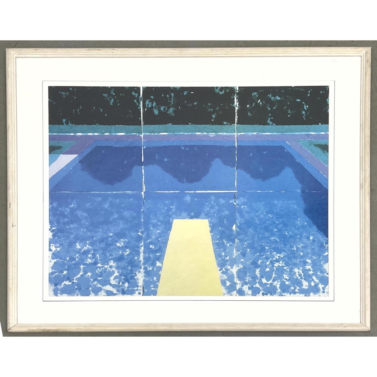David Hockney | David Hockney swimming pool lithograph print. | MutualArt