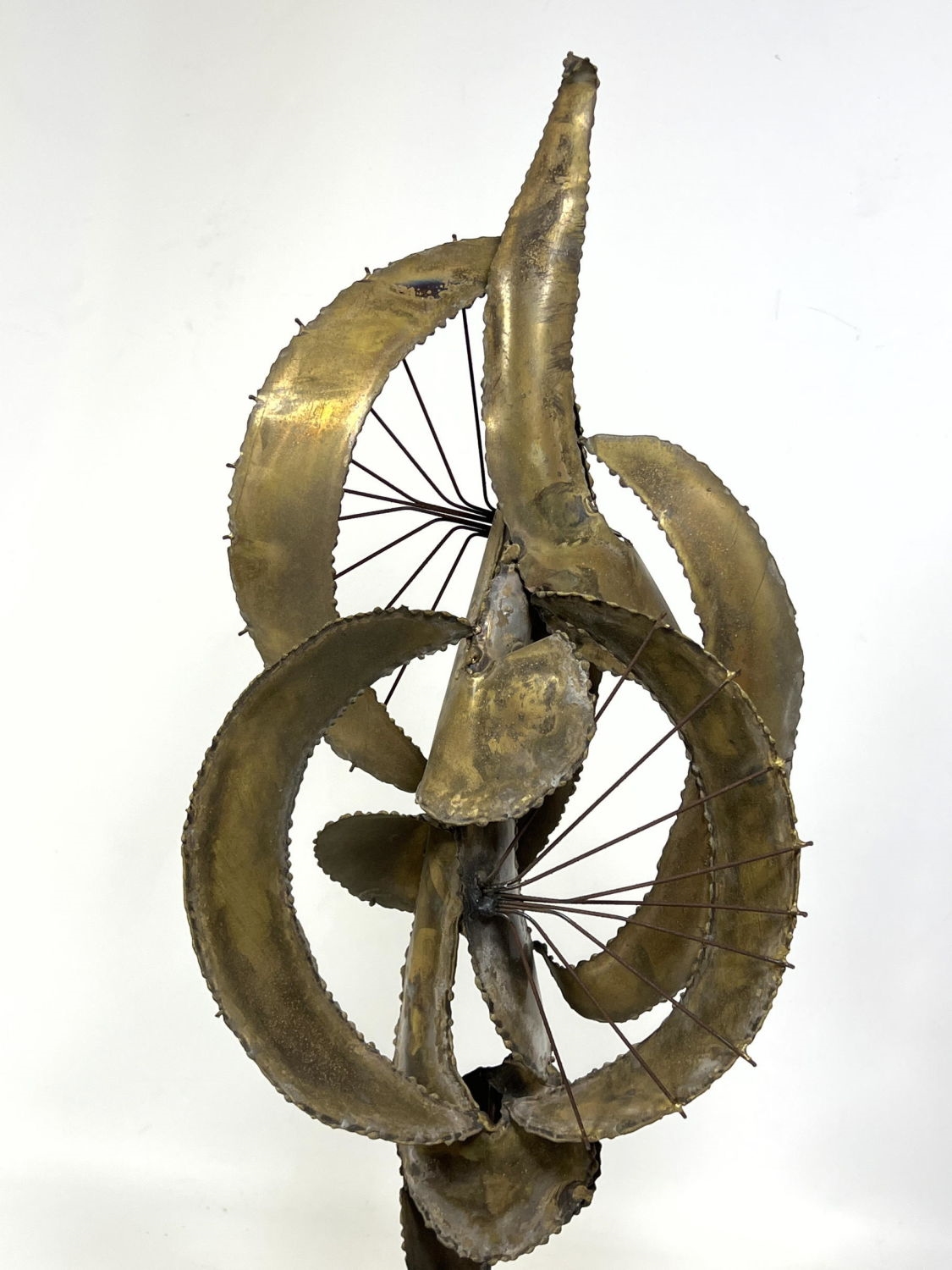 Harry Balmer | HARRY BALMER Style Table Sculpture. Mixed metal. | MutualArt
