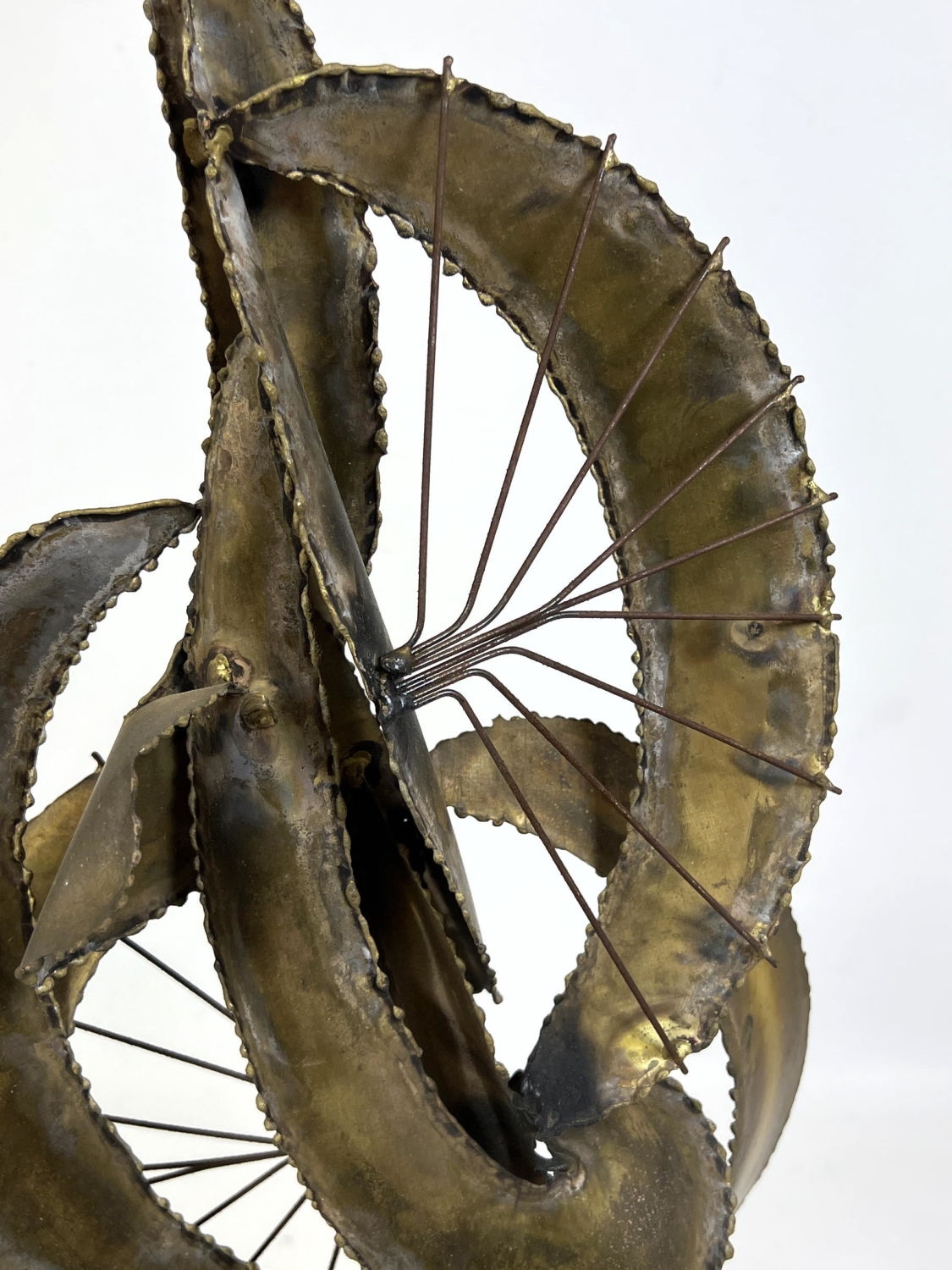 Harry Balmer | HARRY BALMER Style Table Sculpture. Mixed metal. | MutualArt
