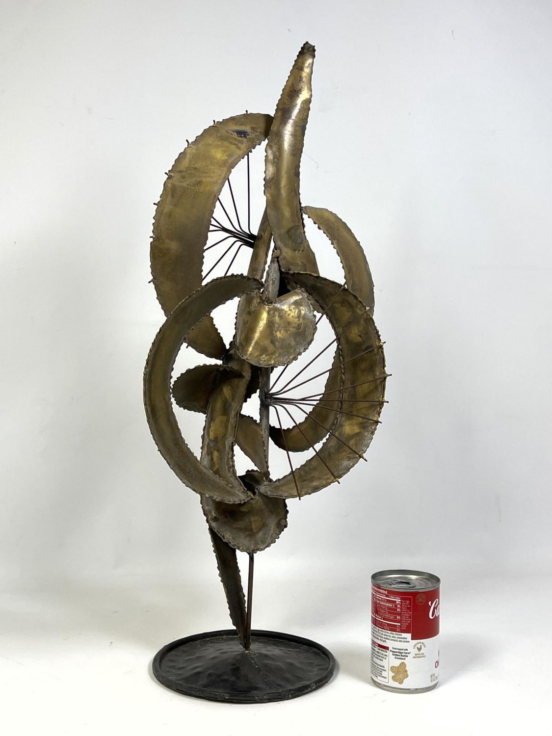 Harry Balmer | HARRY BALMER Style Table Sculpture. Mixed metal. | MutualArt