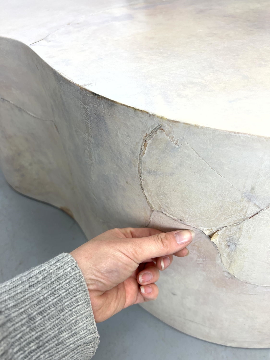 Karl Springer | Karl Springer parchment cloud coffee table 1970's (1970 ...
