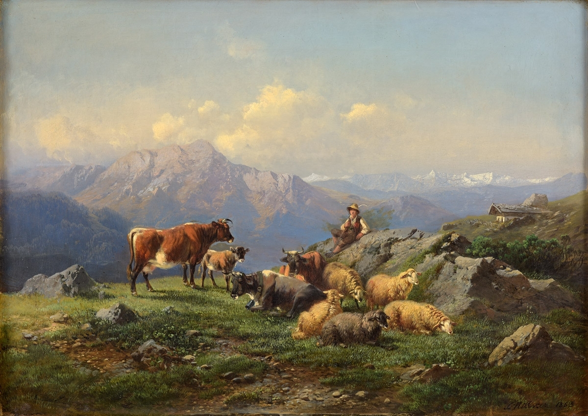Karl Millner | Alm-Idyll (1863) | MutualArt