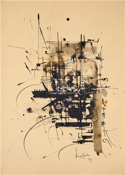 Georges Mathieu | COMPOSITION (1962) | MutualArt