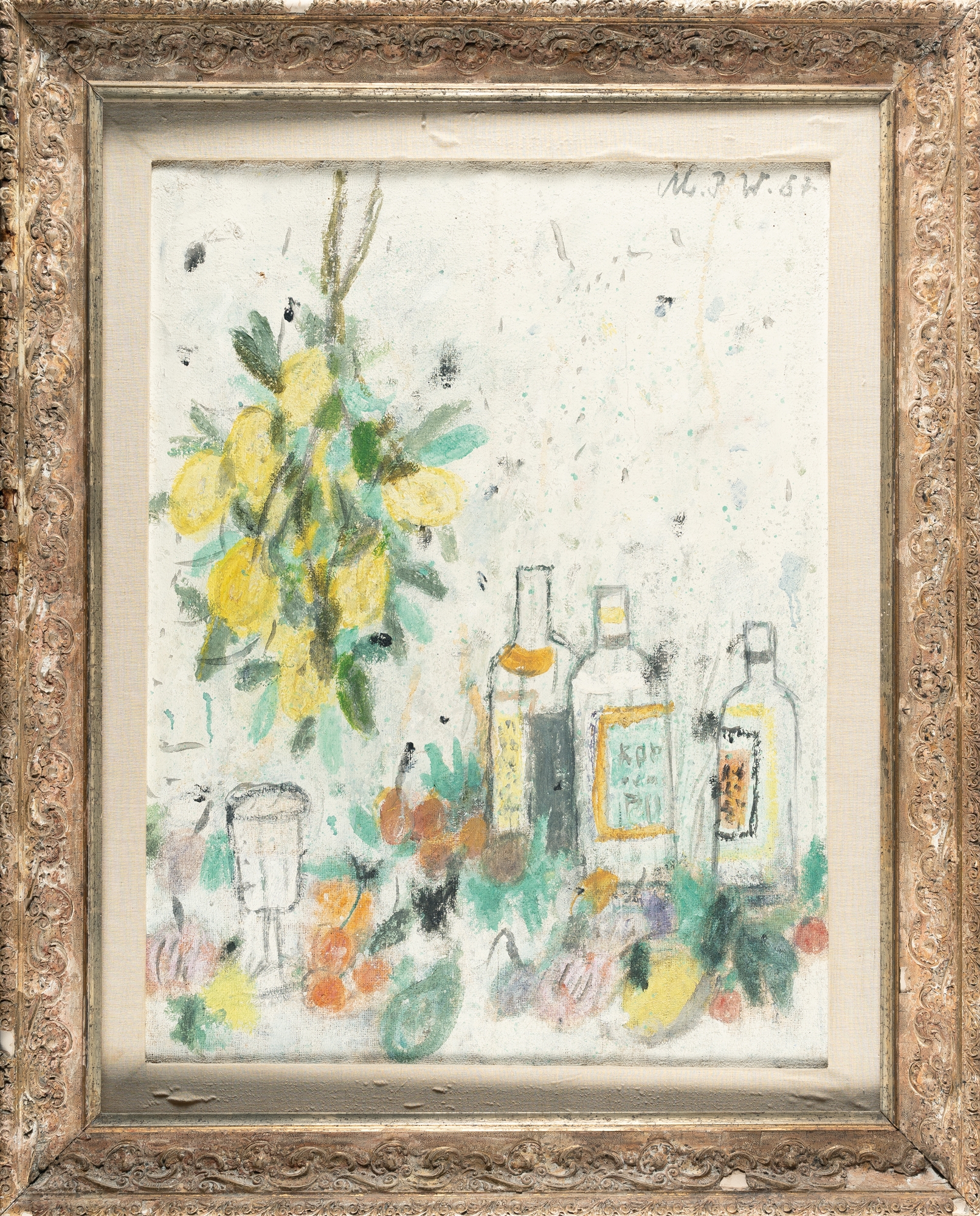Max Peiffer Watenphul | Still life with bottles and fruit (1957 ...