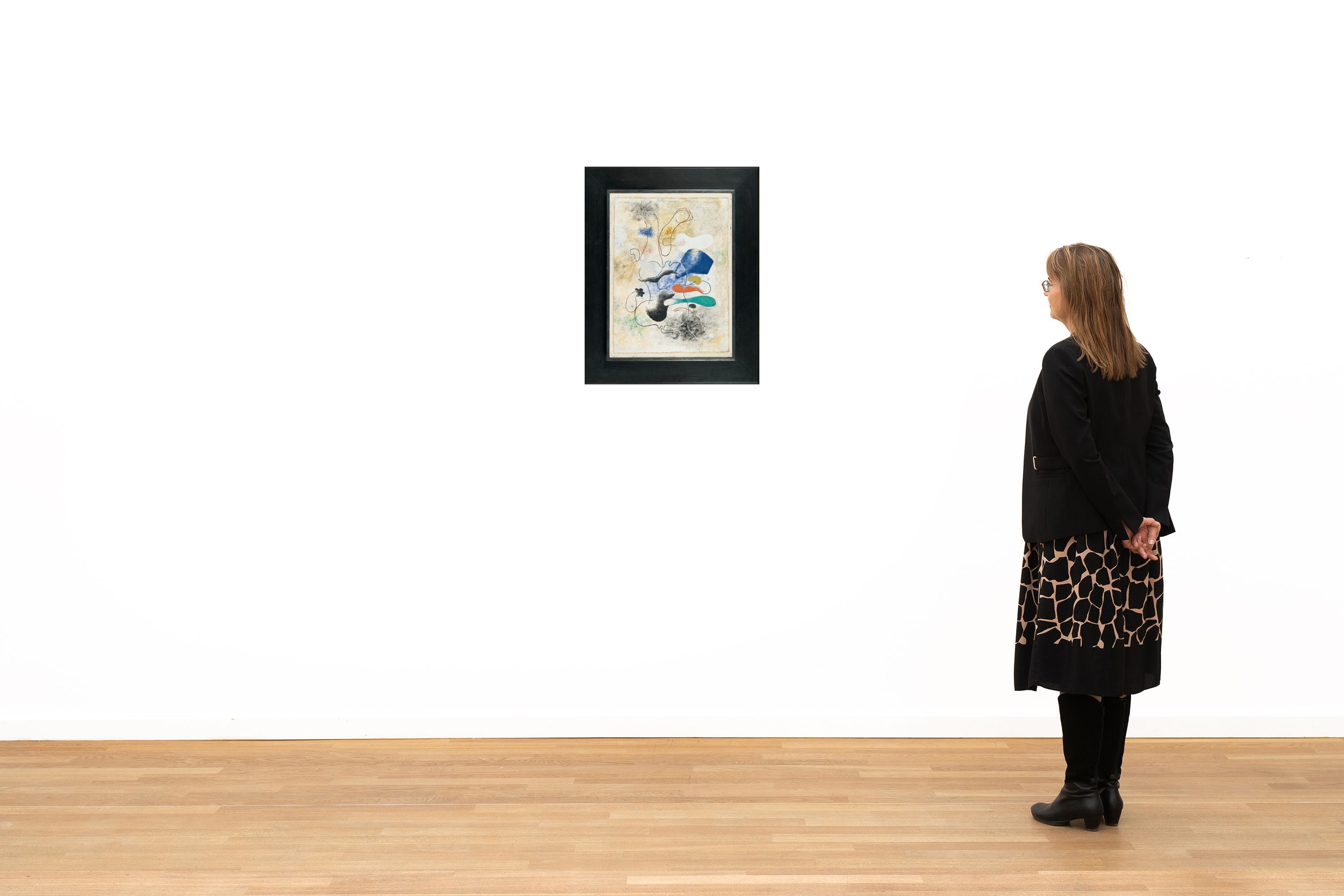 Willi Baumeister | Line figure with colours (1935) | MutualArt