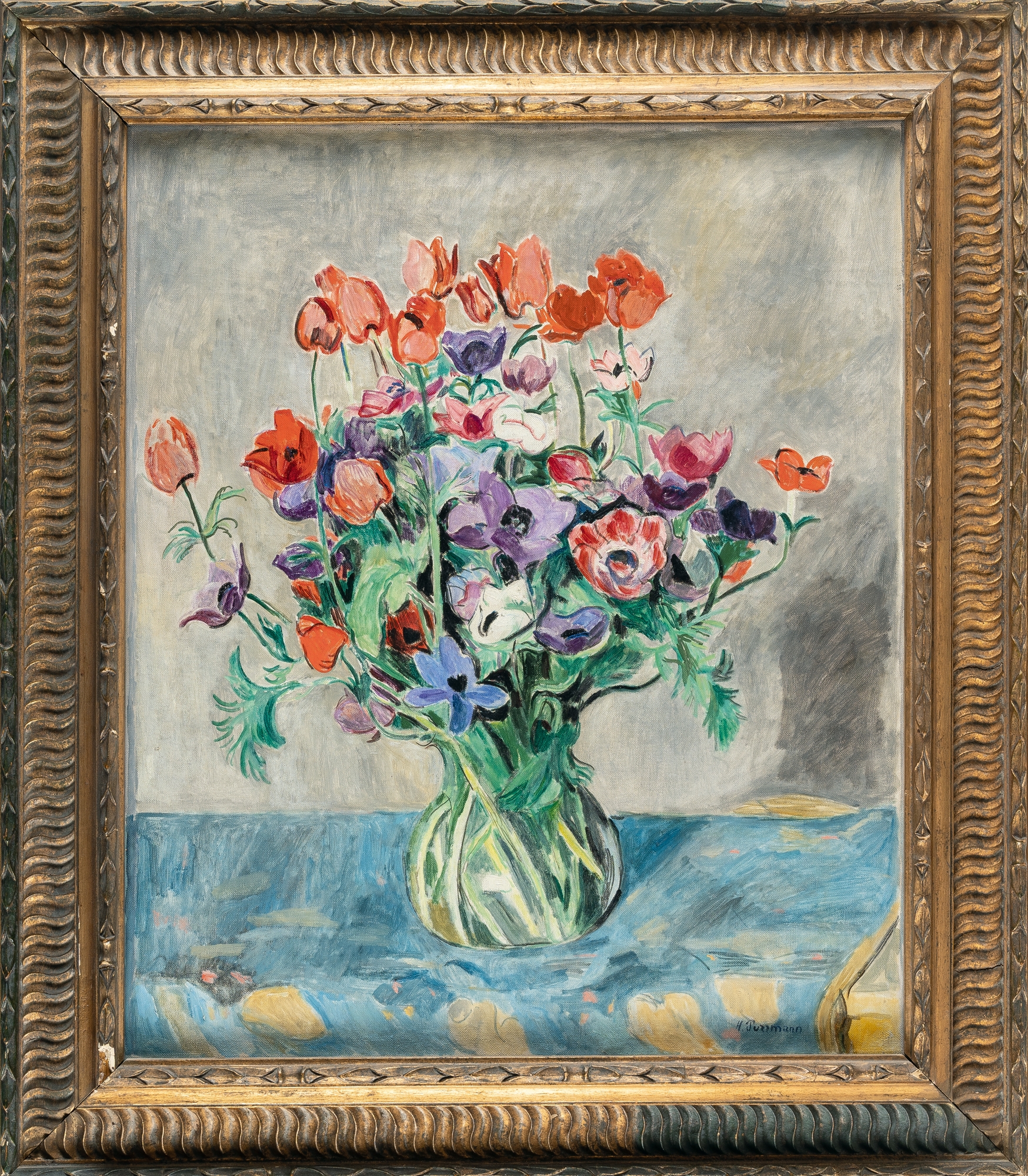 Hans Purrmann | Still life with anemones (1930 - 1935) | MutualArt