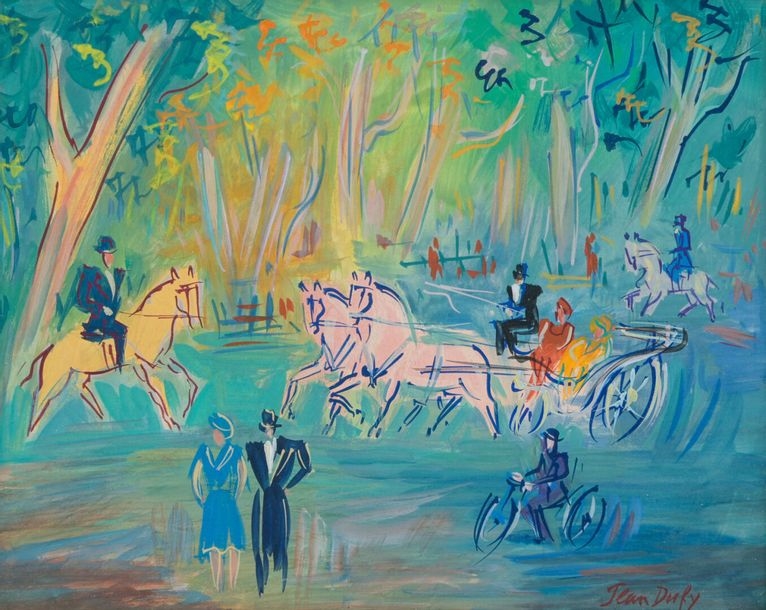 Jean Dufy | Walk in the park | MutualArt