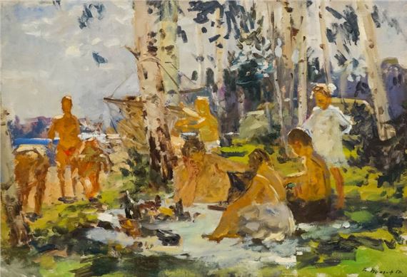 Yuri Pimenov | The Bathers | MutualArt