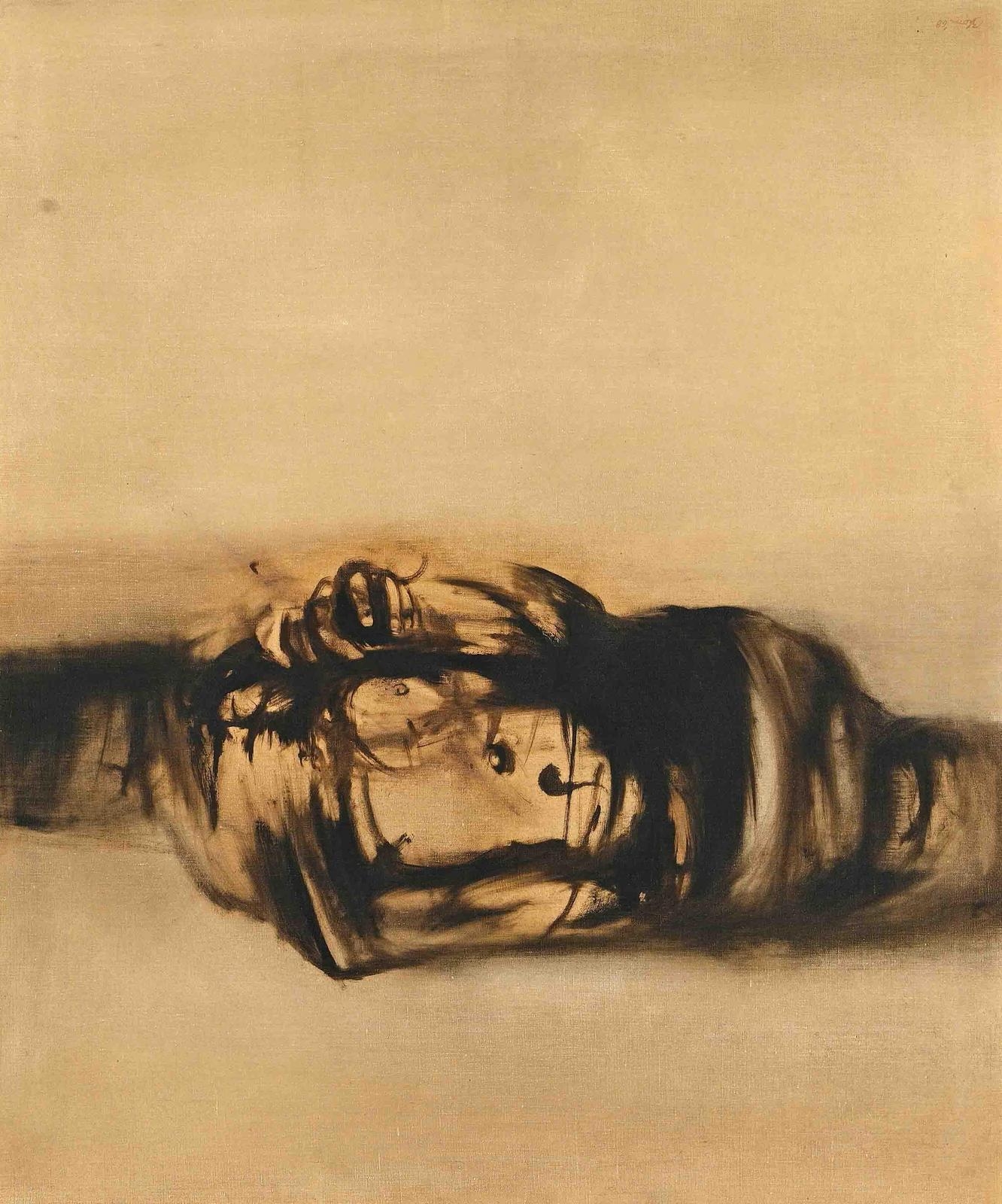 Wim Blom | Abstract Composition on Gold (1968) | MutualArt