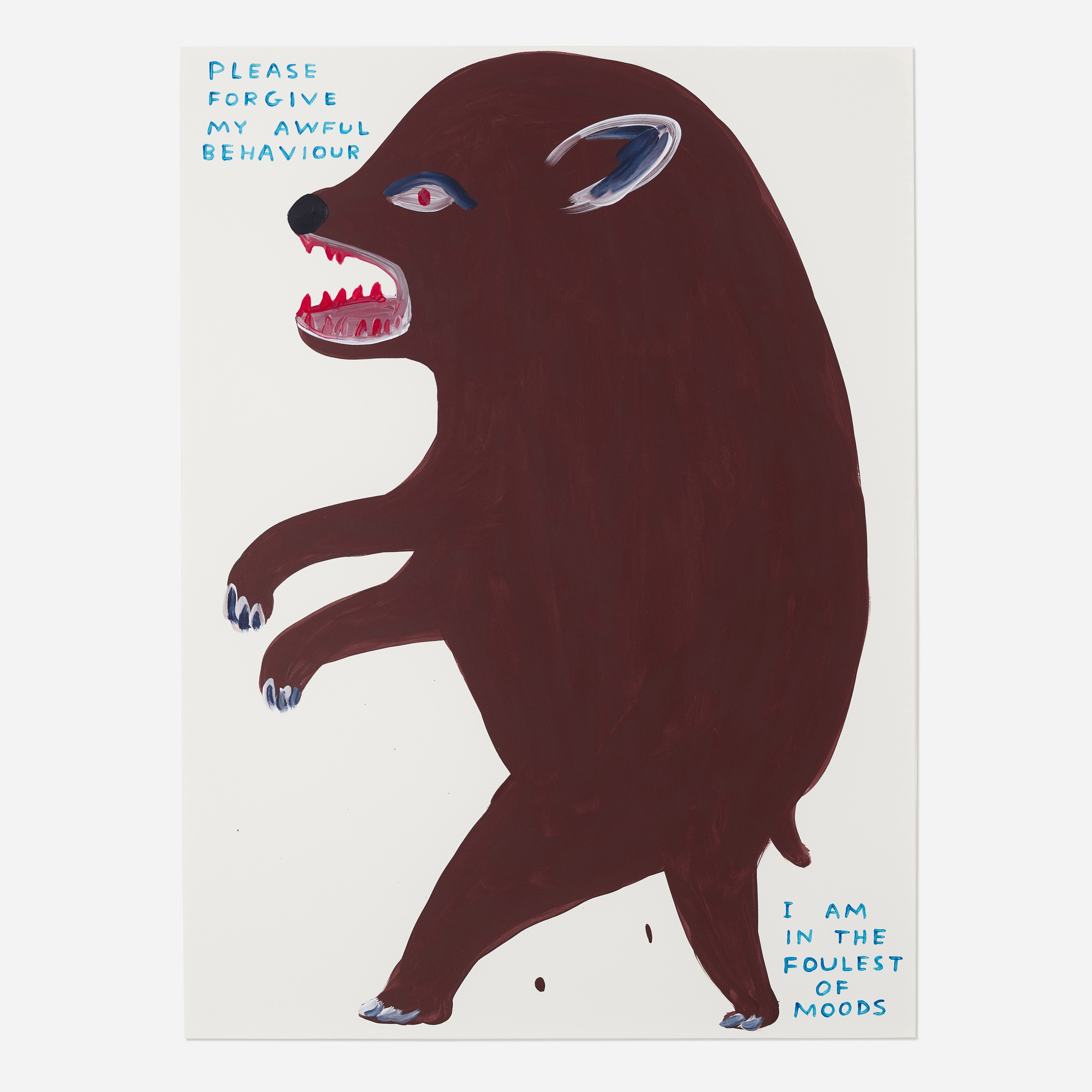 David Shrigley | Please Excuse My Awful Behavior (2021) | MutualArt