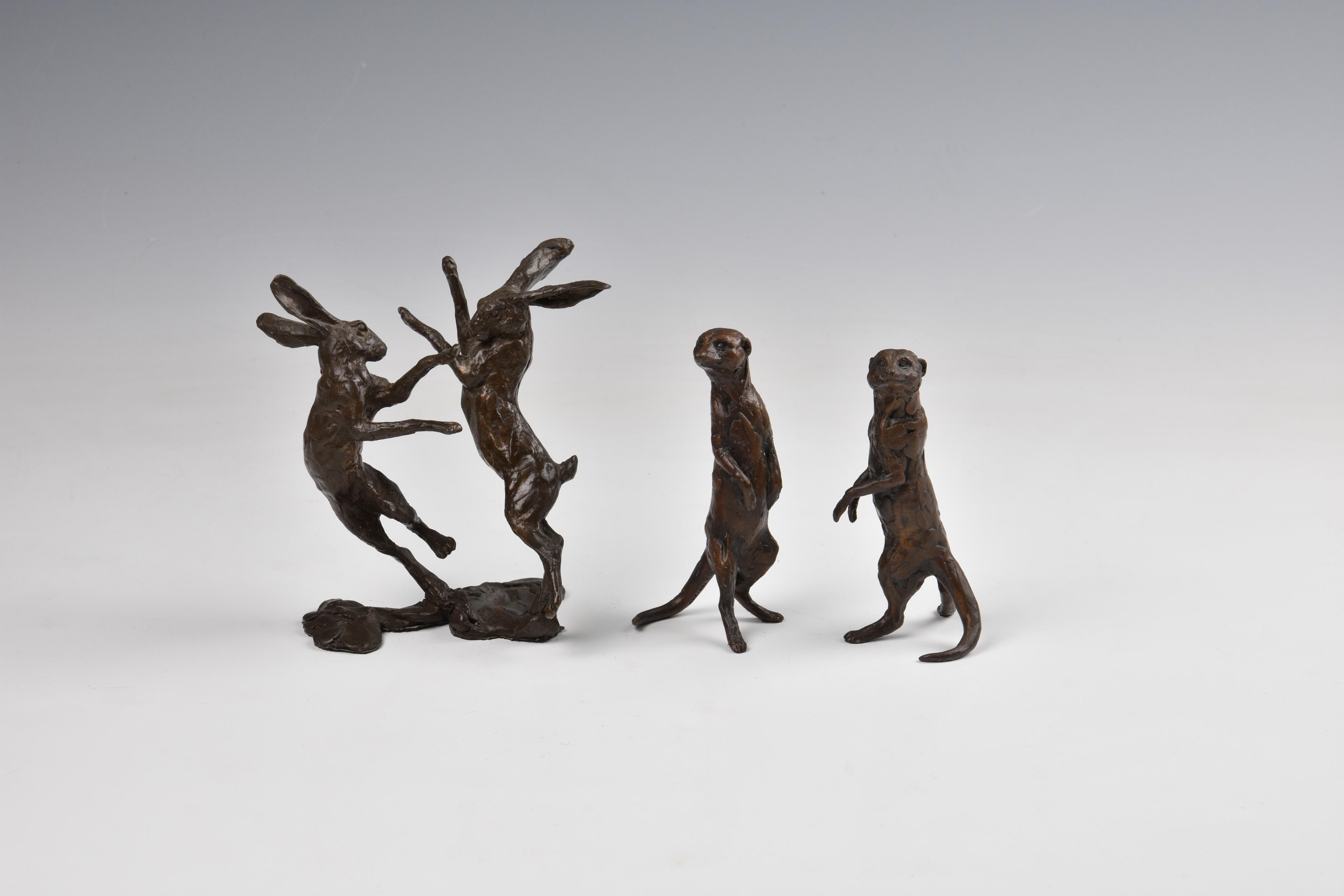 Paul Jenkins | Two boxing hares | MutualArt