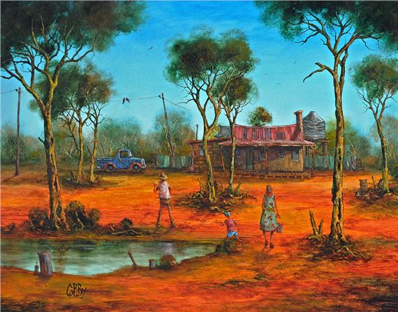 John Cobby | Dad's Off To Town | MutualArt