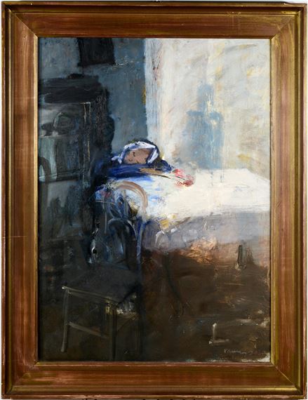 Pavel Vavrys | LITTLE GIRL AT THE TABLE | MutualArt