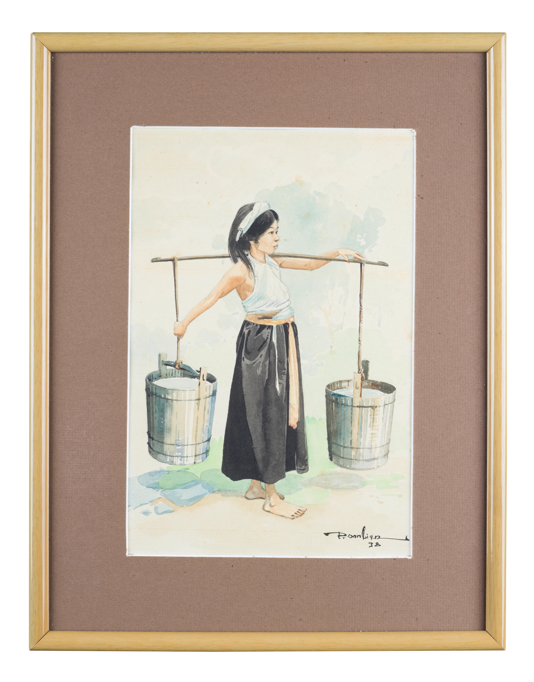 Pham Van Lien | Ensemble de trois dessins (1938) | MutualArt