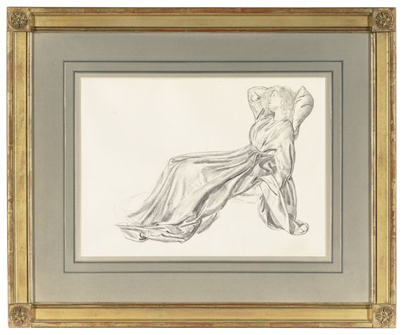 Edward Burne-Jones | Portrait of Fanny Cornforth, reclining in a chair ...