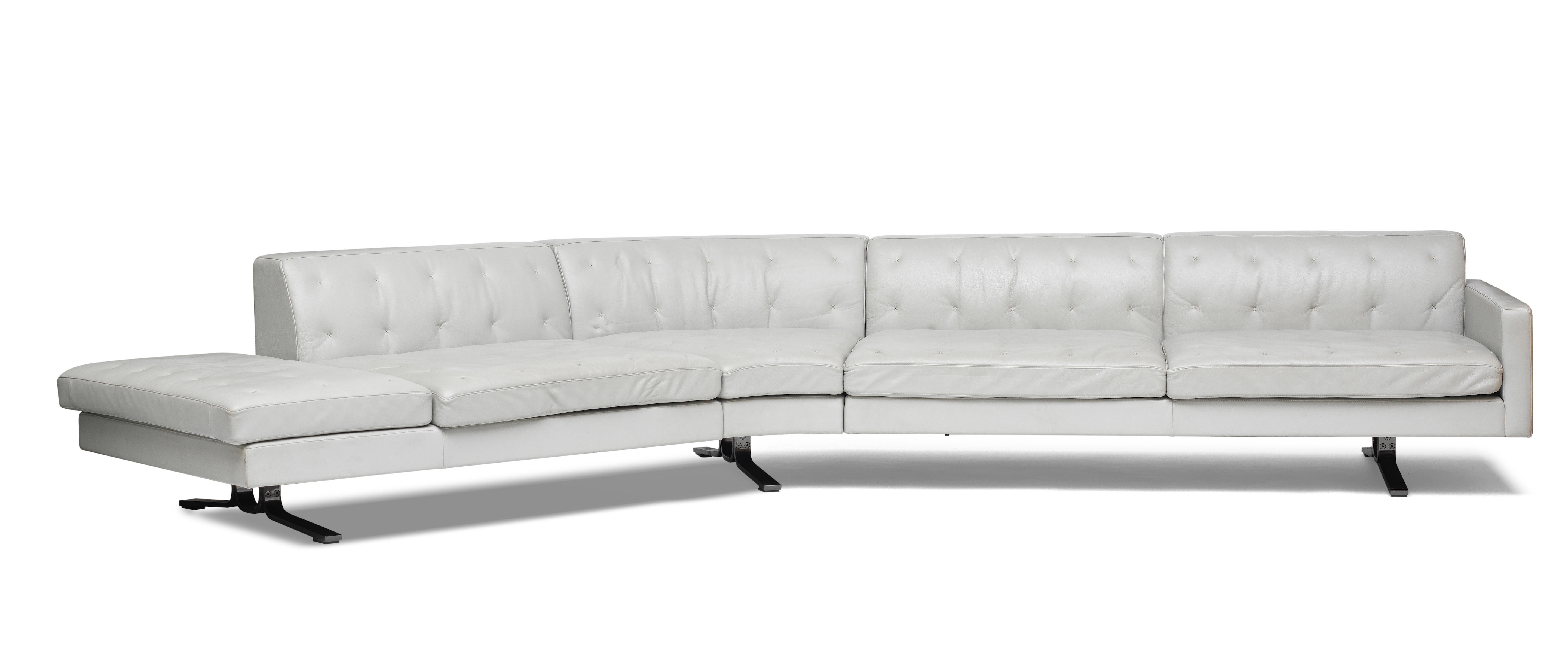Jean-Marie Massaud | A large grey leather upholstered Kennedee sofa ...