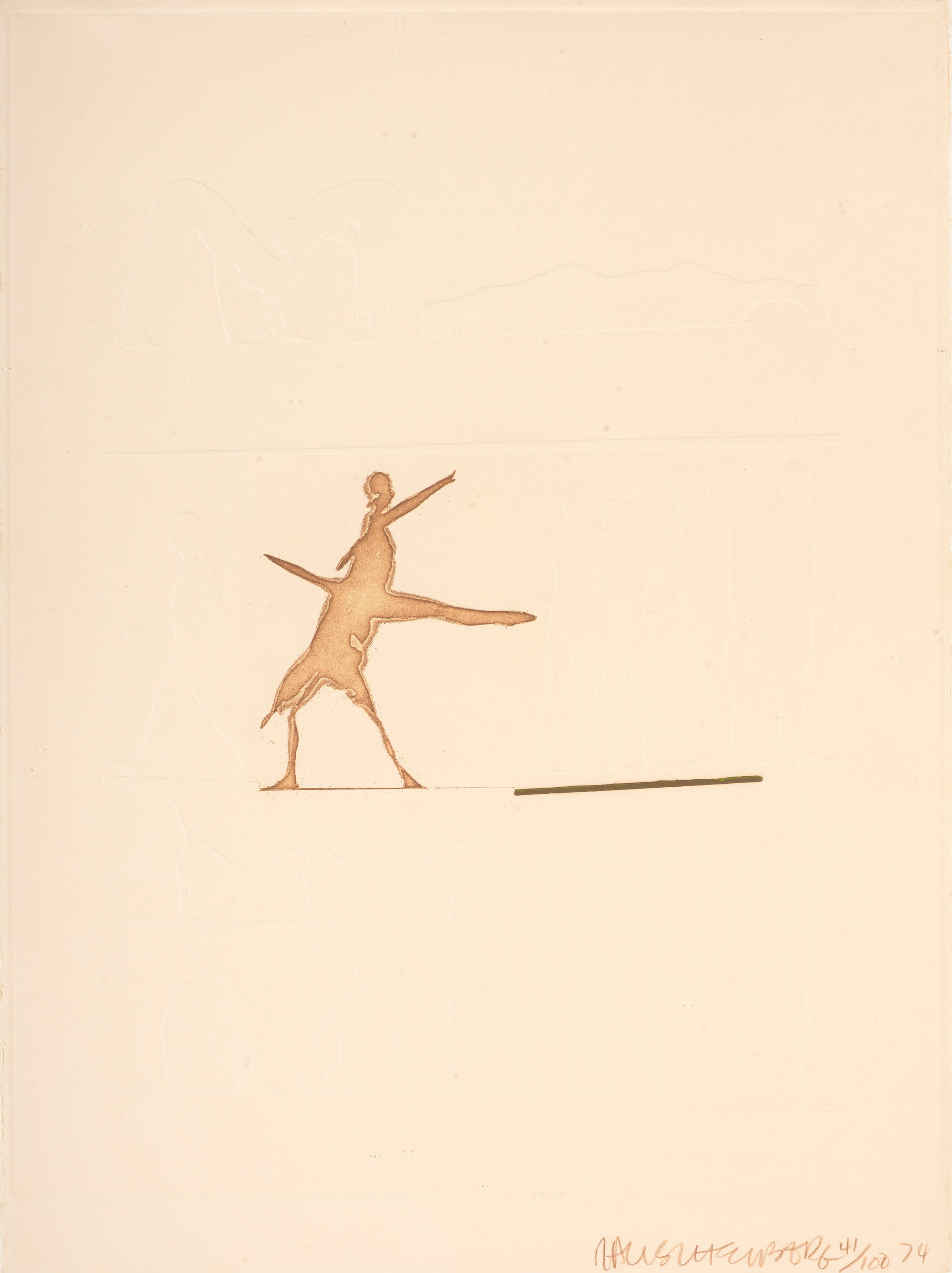 Robert Rauschenberg | Merce Dancing (1974) | MutualArt