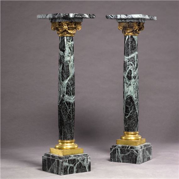 French School, 19th Century | Pair of Columns with Revolving Tops ...