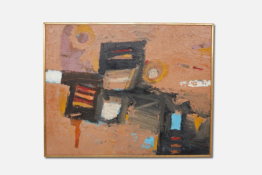 Ralph Johnson | Untitled abstract painting, 1950s (1950s) | MutualArt