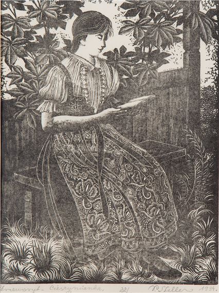 Pawel Steller | Girl from Cieszyn (1934) | MutualArt