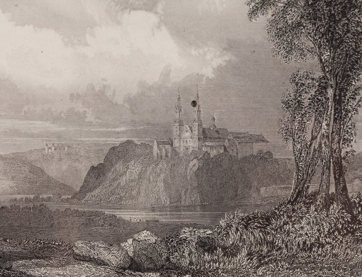 Georges Larbalestier | Tyniec monastery and church after Jan Nepomucen ...