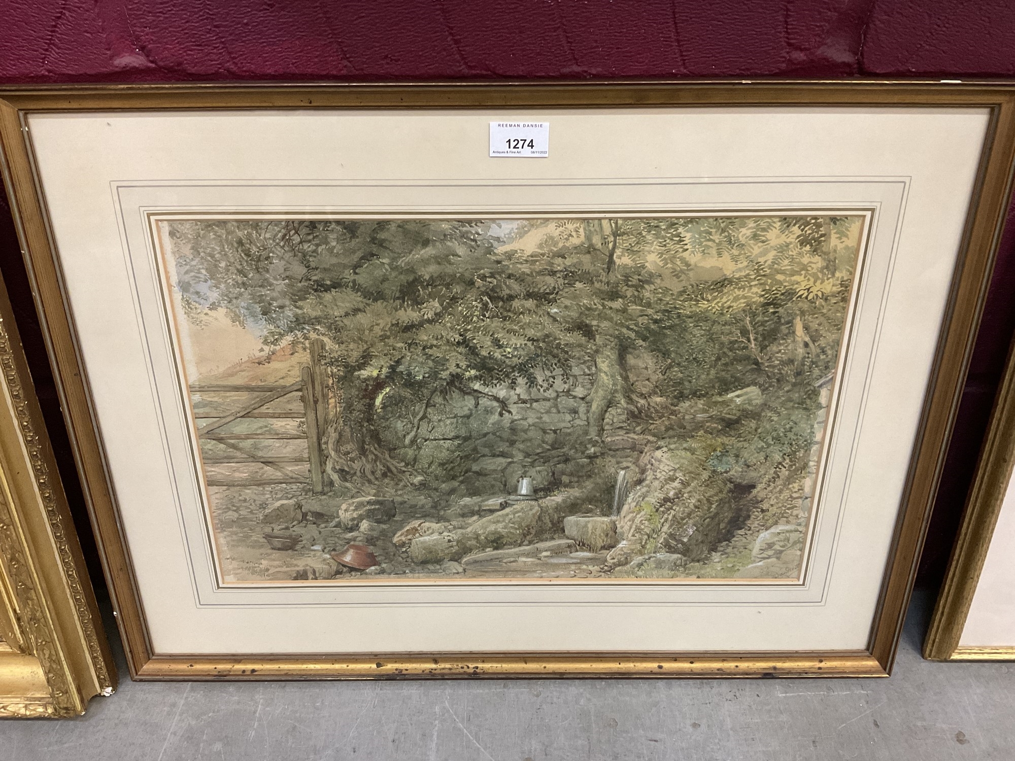 Charles Landseer | Rural landscape with a spring | MutualArt