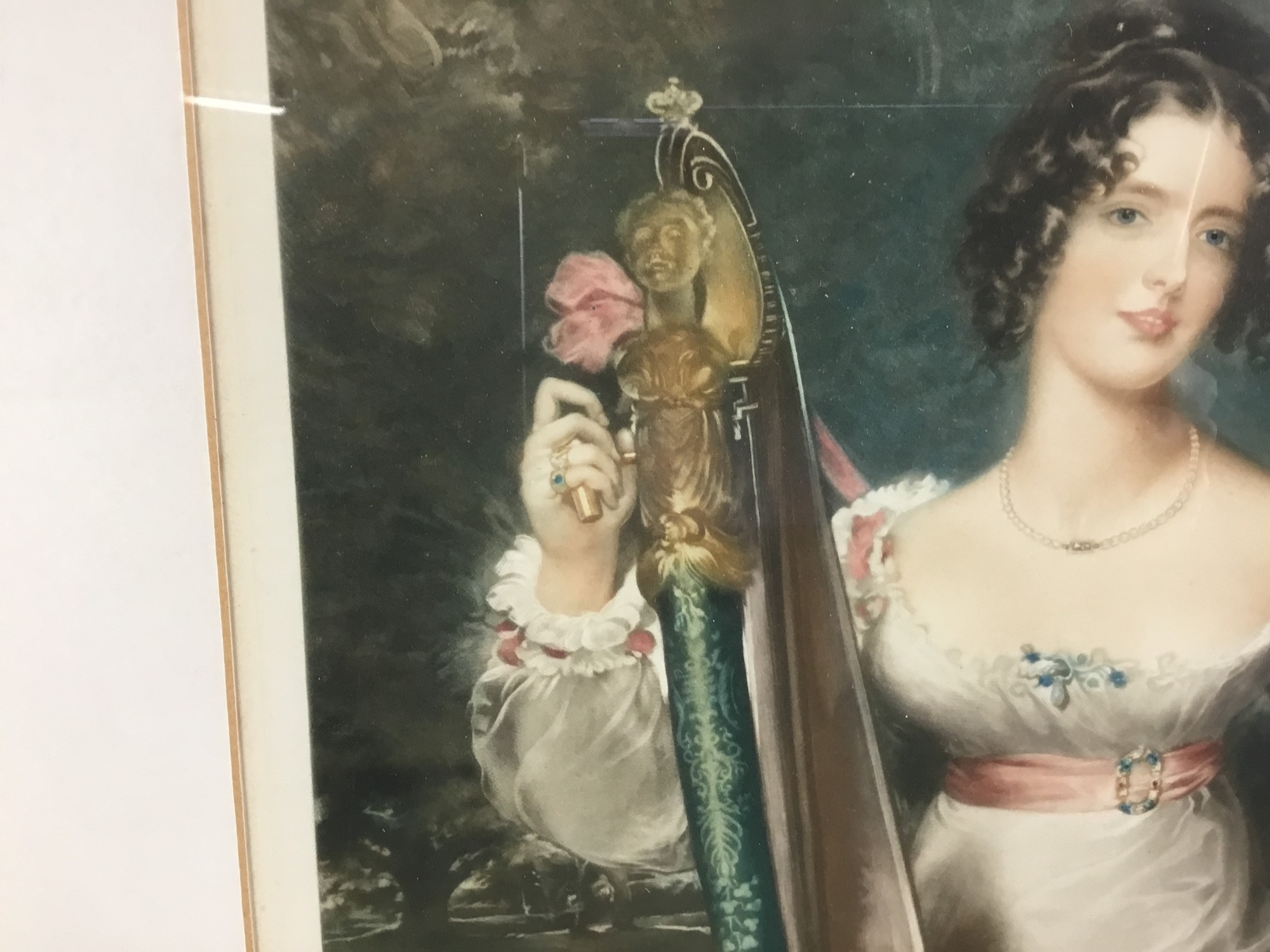 Richard Smythe | portrait of a lady with a harp | MutualArt