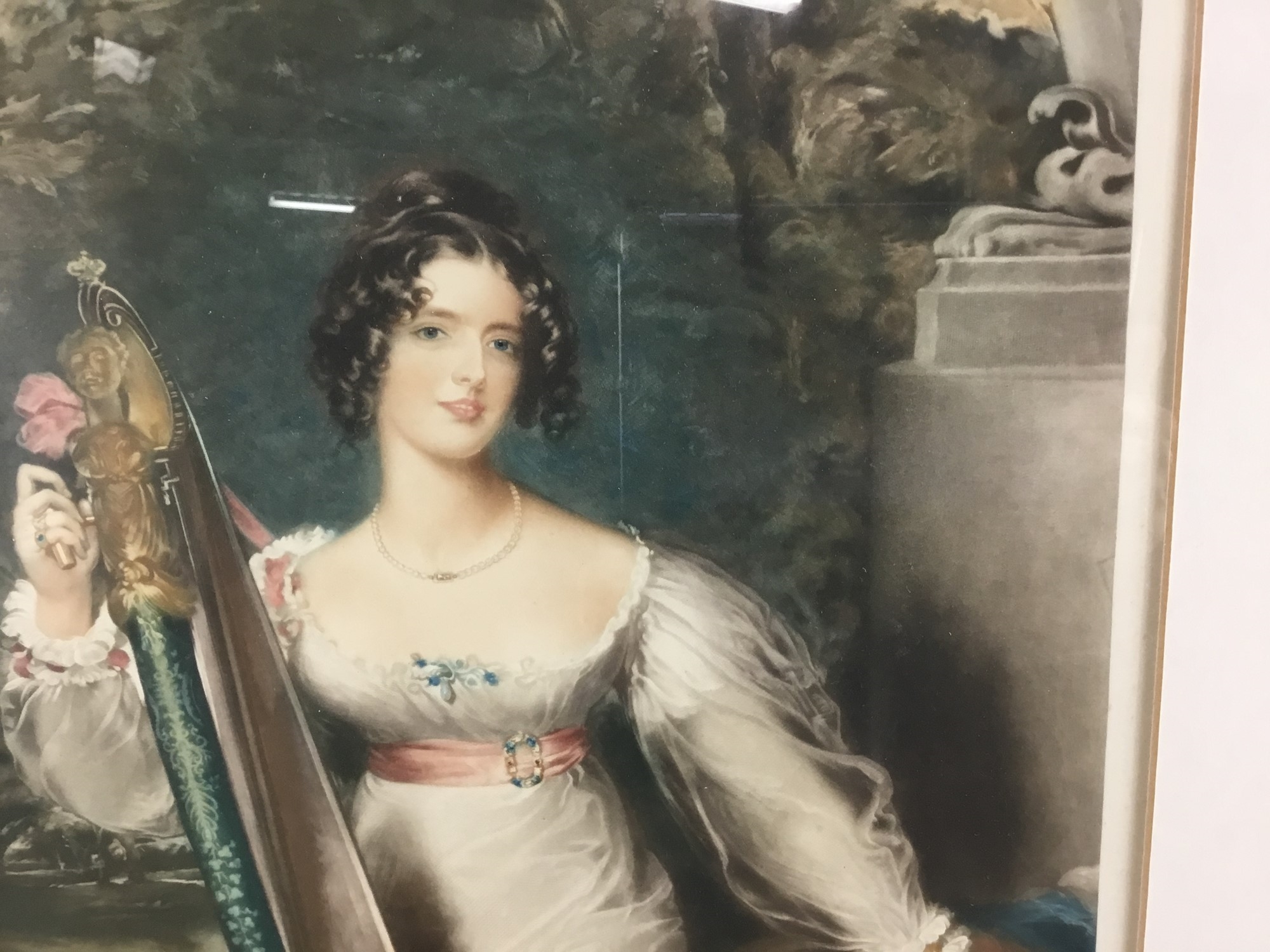 Richard Smythe | portrait of a lady with a harp | MutualArt
