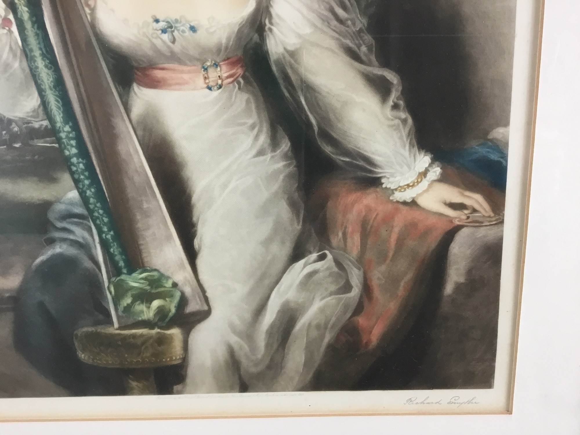 Richard Smythe | portrait of a lady with a harp | MutualArt