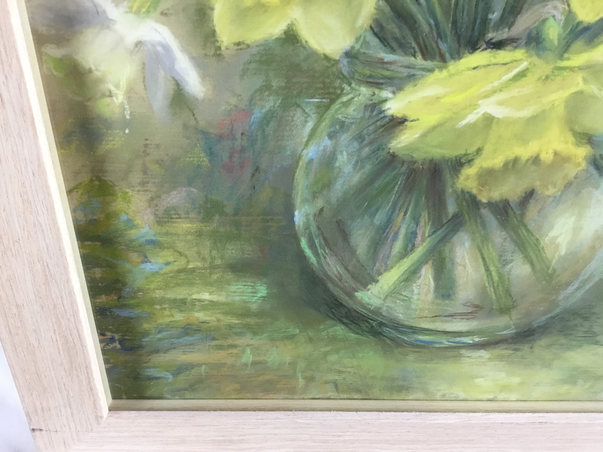 Jean Douglas | Still life of daffodils in a glass bowl | MutualArt