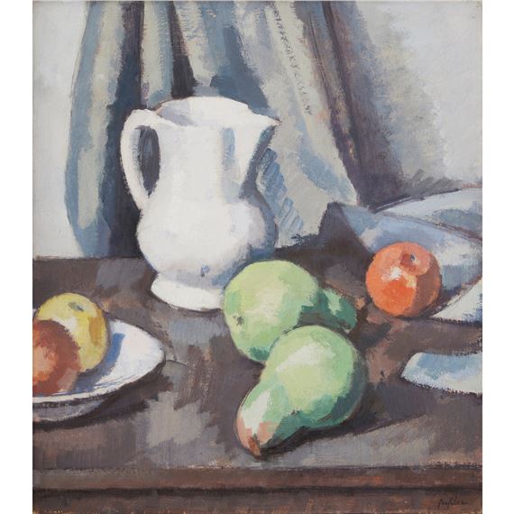 Samuel John Peploe | STILL LIFE WITH WHITE JUG AND PEARS | MutualArt