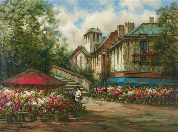 C. Pierre Latour | Flower Market | MutualArt