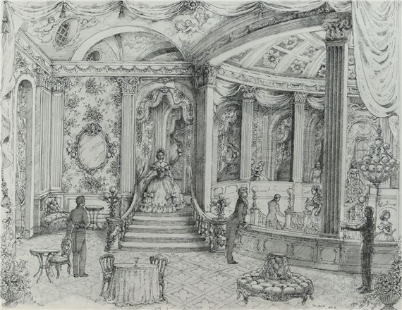 Peter Rice | SET DESIGN FOR THE 1962 PRODUCTION OF ARABELLA | MutualArt