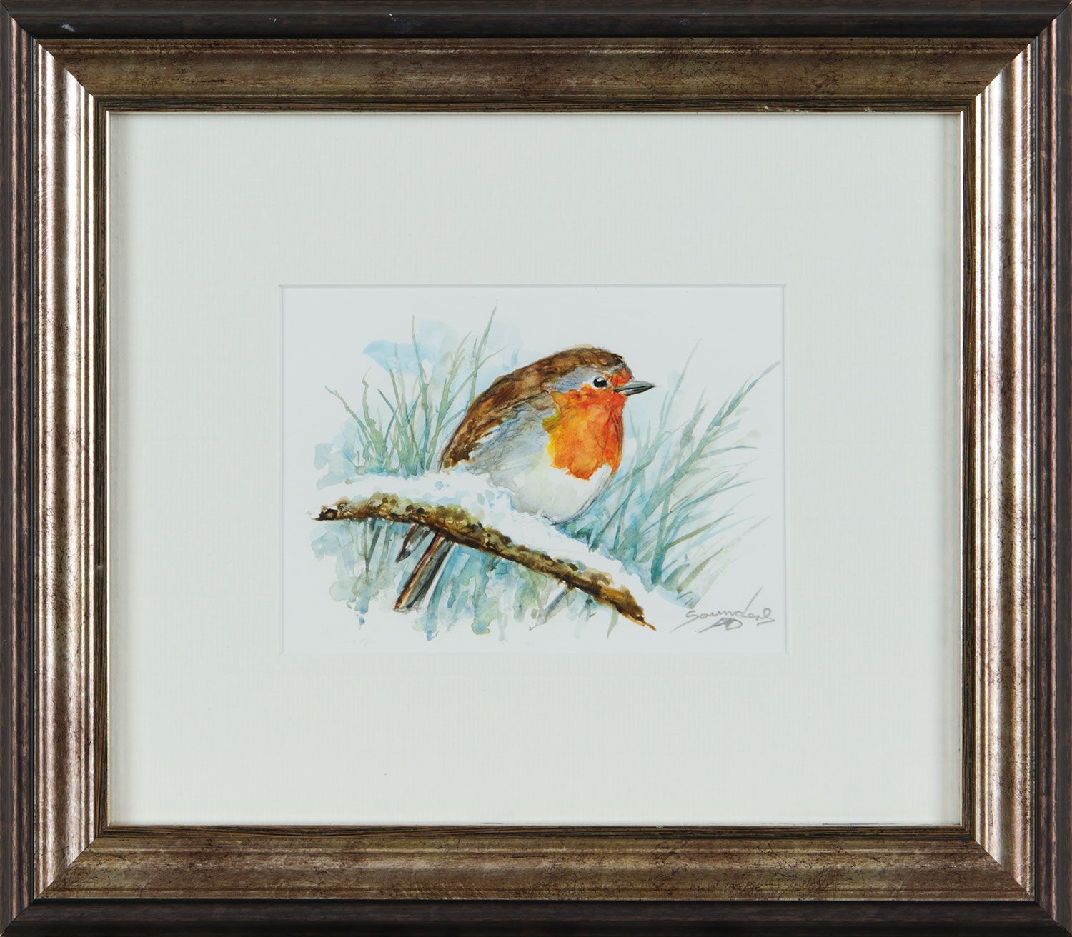 Andy Saunders | WINTER ROBIN | MutualArt