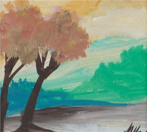 Markey Robinson | TWO TREES IN A LANDSCAPE | MutualArt